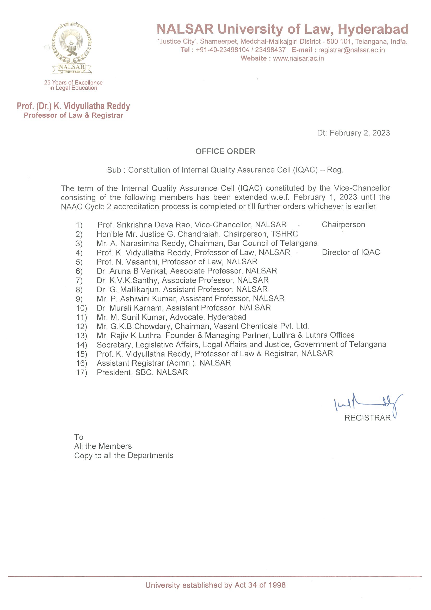 NALSAR IQAC | NALSAR UNIVERSITY OF LAW